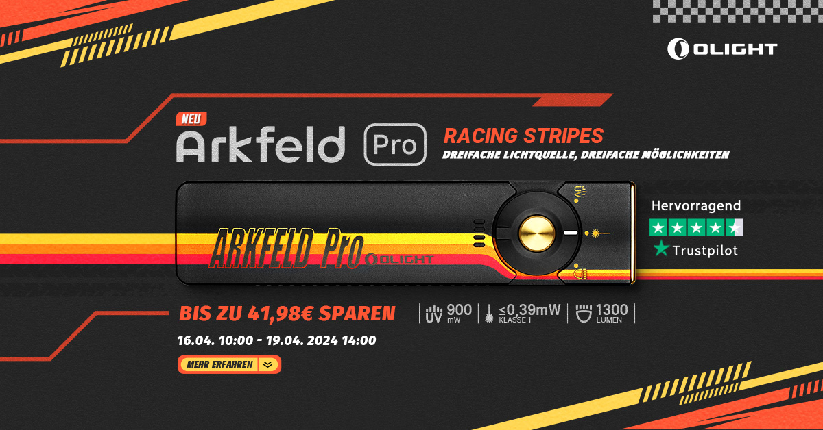 Arkfeld Pro: mit dreifacher Lichtquelle, die Ihre Welt erleuchtet