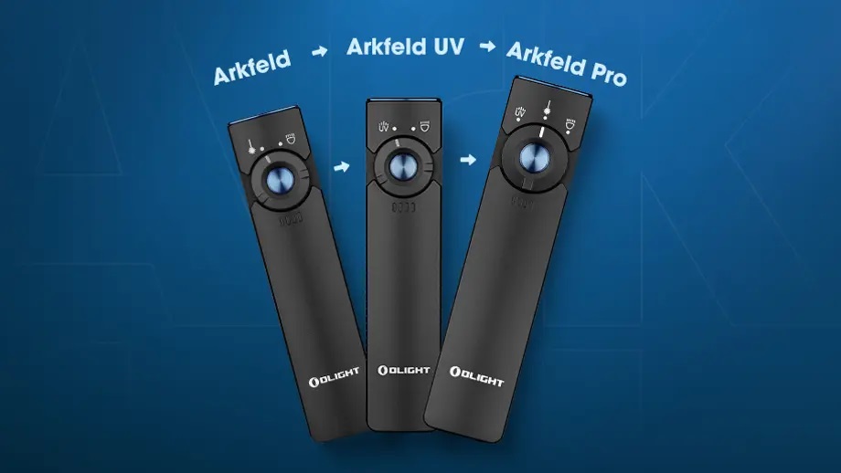 Olight Arkfeld-Serie: Arkfeld, Arkfeld UV und Arkfeld Pro
